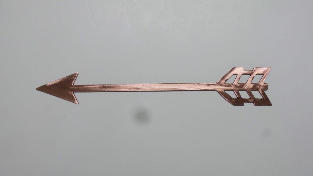 Solid Copper Arrow Wall Decor - Rustic Metal Hanging (12 Inch) COA19 - Etsy