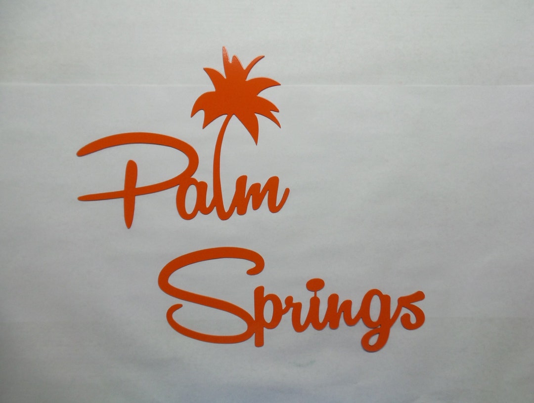 Palm Springs Sign - Metal Sign - Wall Art - Mid Century Modern - Retro ...