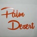 Palm Desert Sign - Metal Sign - Wall Art - Palm Springs Art - Mid ...