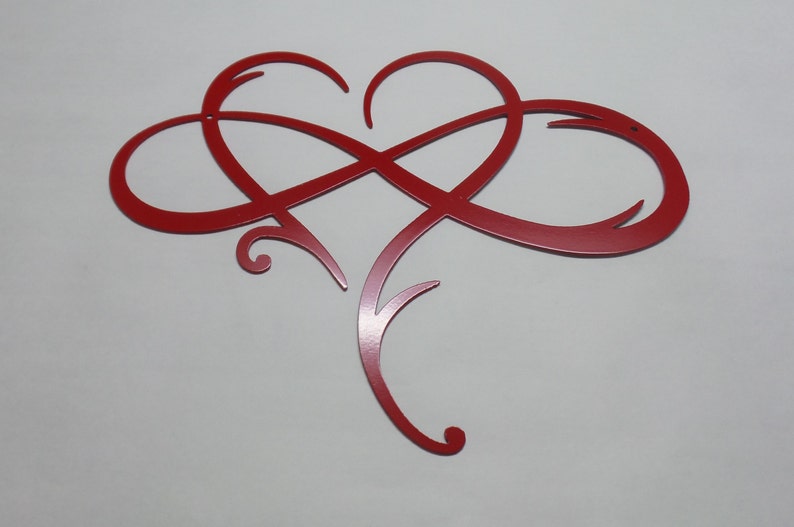 Infinity Heart Metal Sign Infinity symbol Valentine's | Etsy