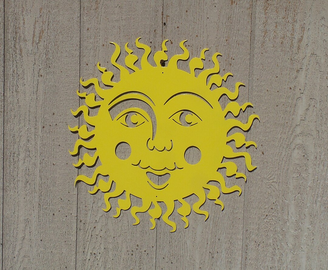 Metal Wall Art - Sun - Happy Sun - Metal - Garden - Indoor/outdoor-sun ...