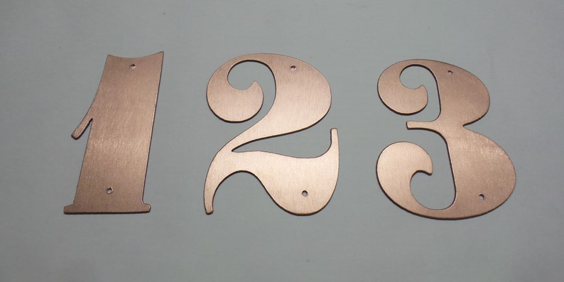 Copper Numbers Real Copper Numbers 56 or 8 Inch Address | Etsy