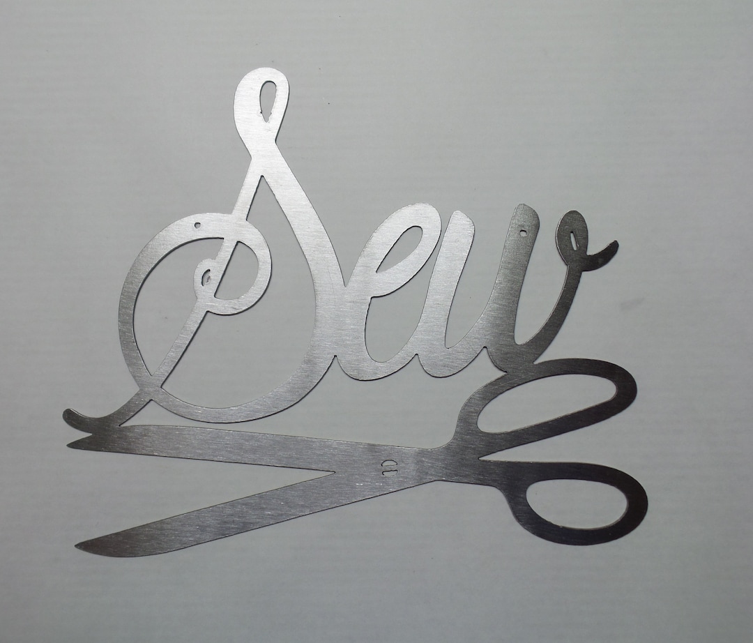 Sew Sign - Sewing Room Sign - Metal Sign - Metal Art S75 - Etsy