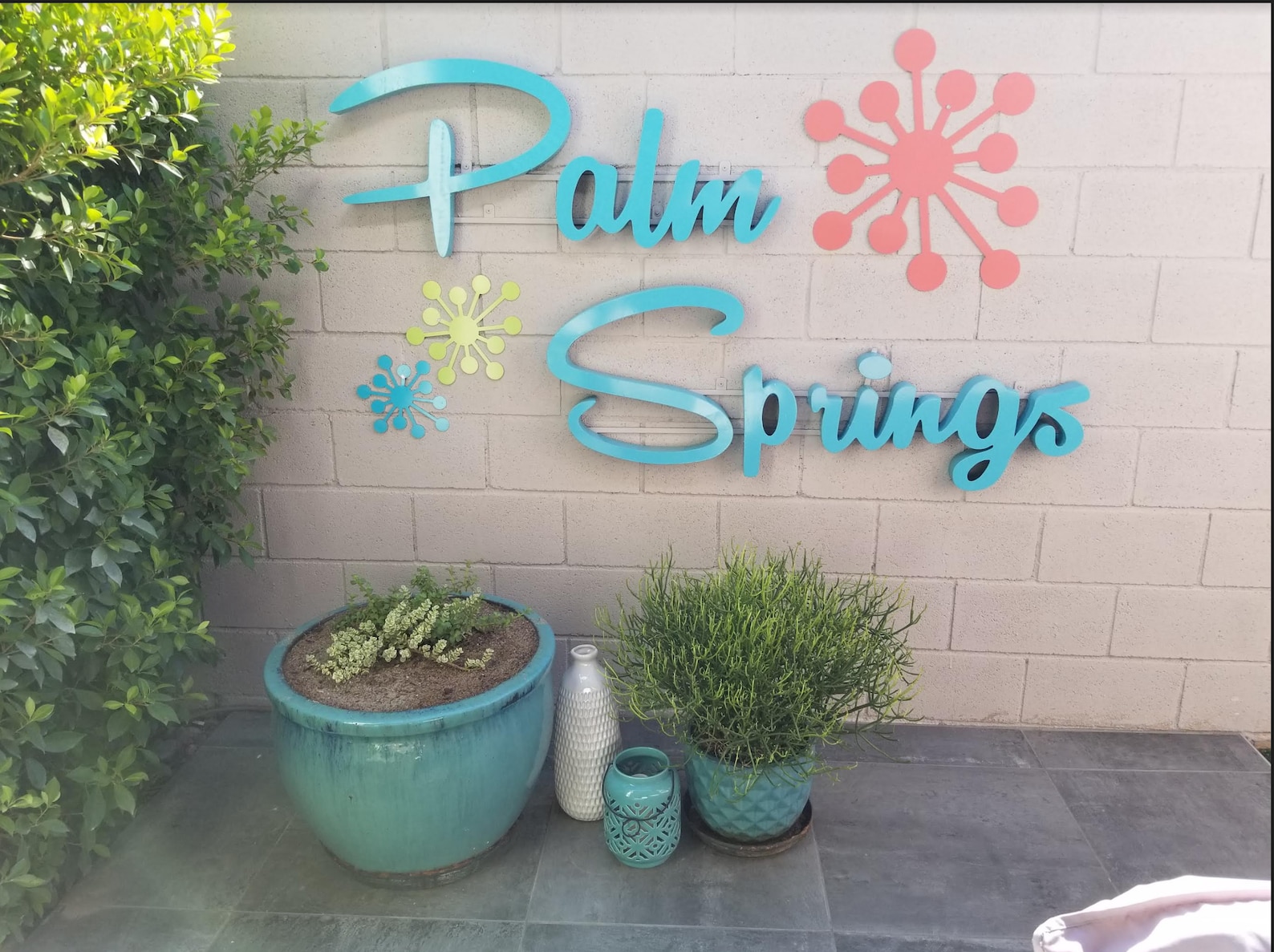 Palm Springs Metal Sign, 3D Industrial Wall Art - Etsy