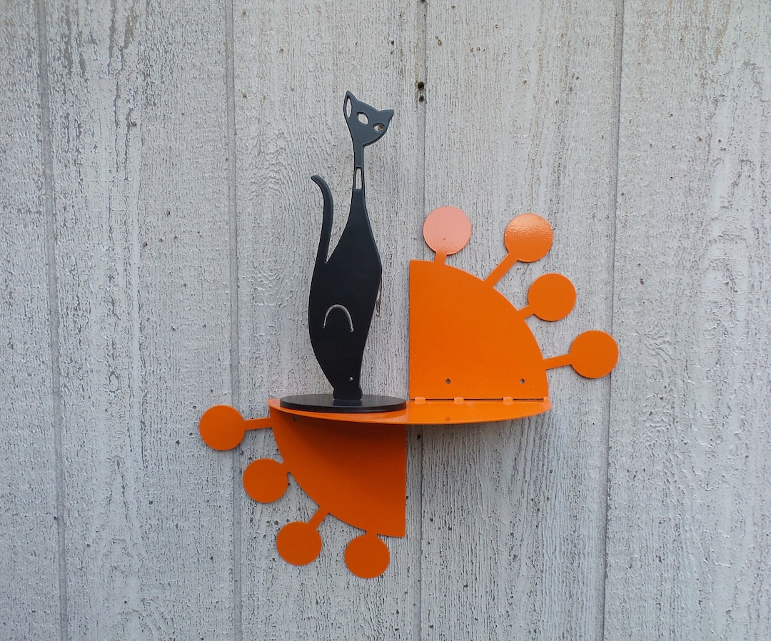 Mid Century Abstract Modern Wall Shelf - MCM Shelf - Retro Wall Art ...