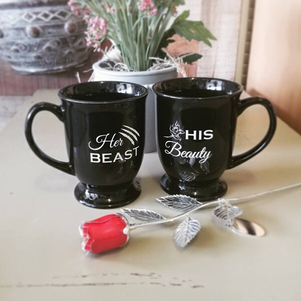 Beauty and the Beast Coffee Mugs - Etsy