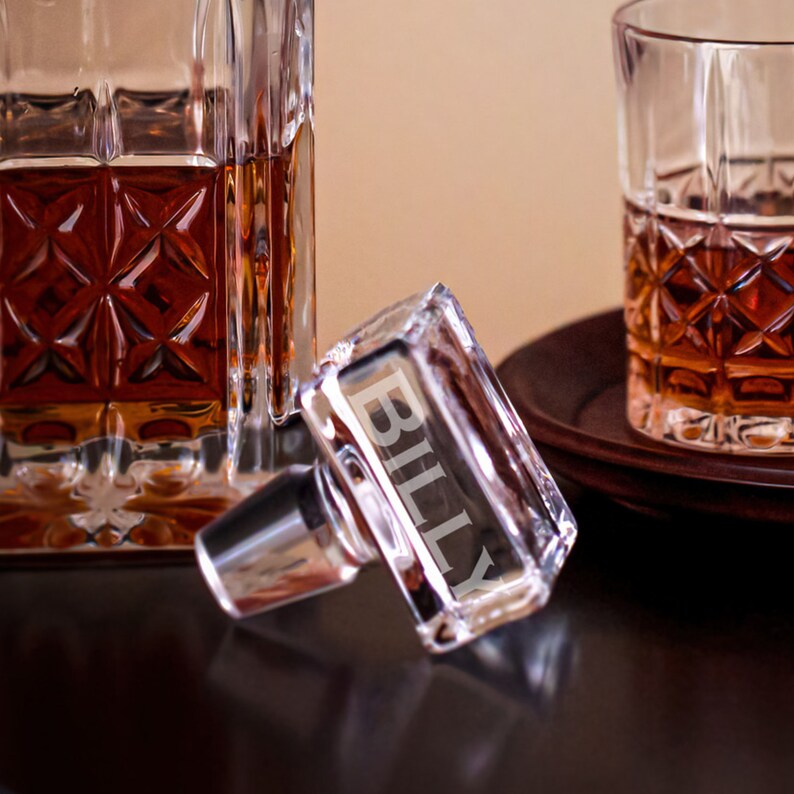 Waterford Cut Crystal Brady Decanter and DOF Pair, Lead Free Crystal ...