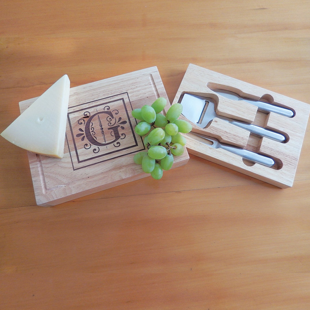 Personalized Rectangular Cheese Board, Monogrammed Cheese Board, Square ...