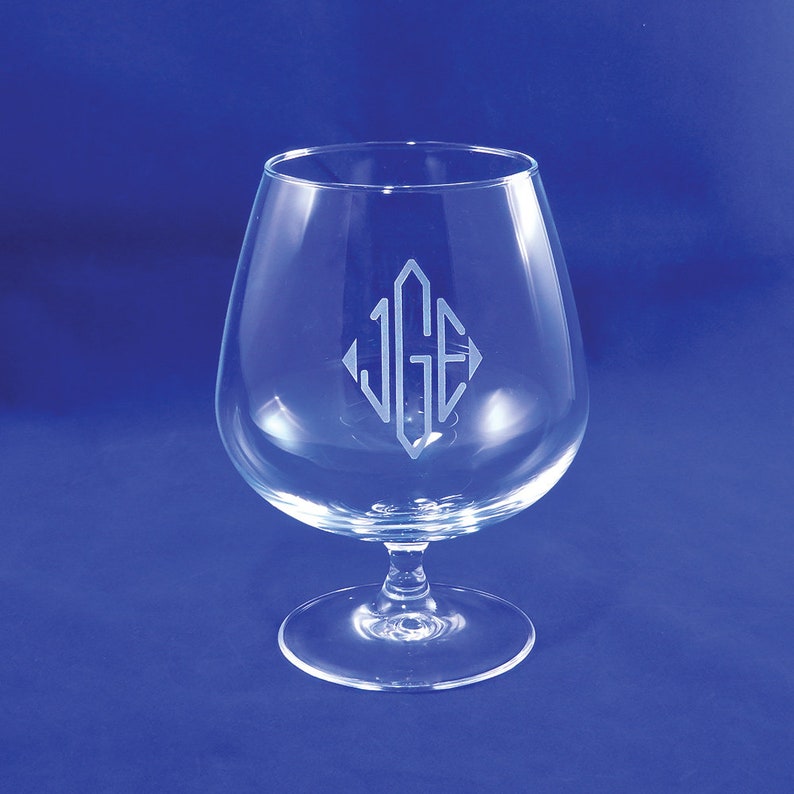Monogrammed Large Brandy Snifter Glass Tasting Personalized Etsy