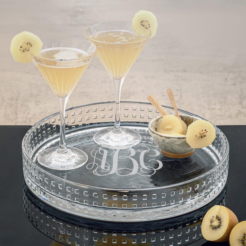 Crystal Serving Tray - Etsy