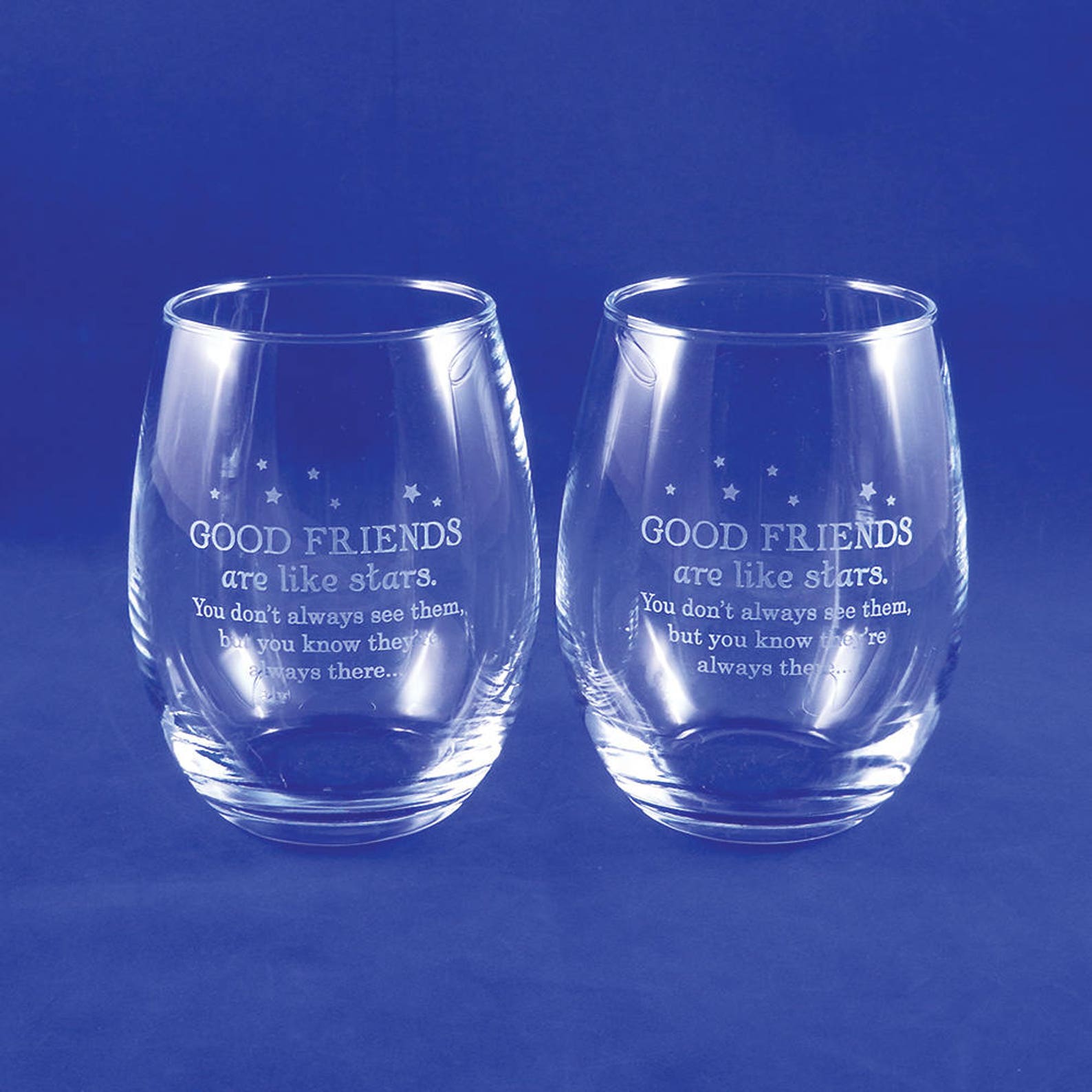 Good Friends Wine Glass Set, Gifts for Friends, Engraved Wine Glass ...