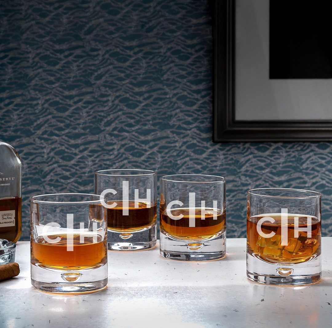 Custom Crystal Galaxy DOF Glasses, Set of 4, Crystal Barware ...