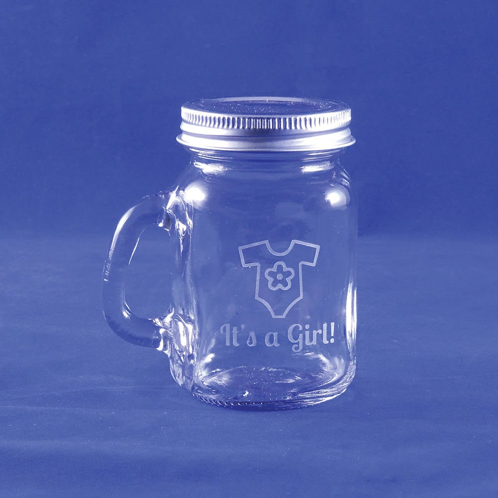 Boy & Girl Baby Shower Favor Jars, It's a Boy! It's a Girl! Custom Baby ...