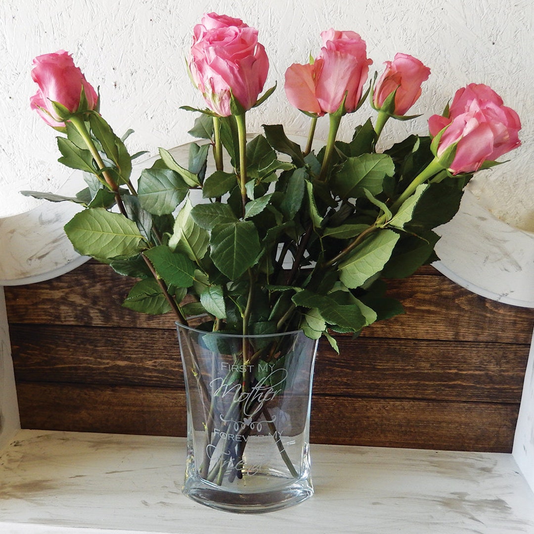 Etched Mother's Day Vase, Mother's Day Gift, Mother's Day Vase, Gifts ...