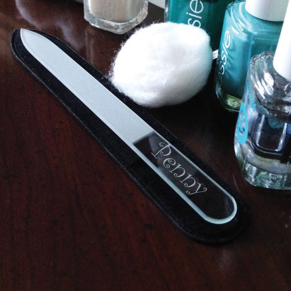 Crystal Nail File Personalized Monogrammed Glass Nail File - Etsy