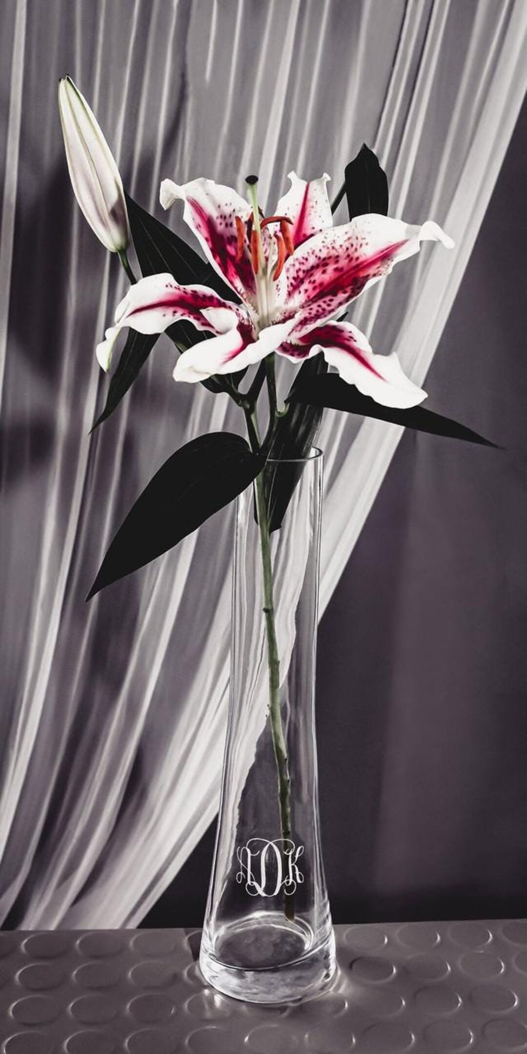 BULK 10in Glass Bud Vase, Personalized Bridesmaid Gift, Engraved Vase ...