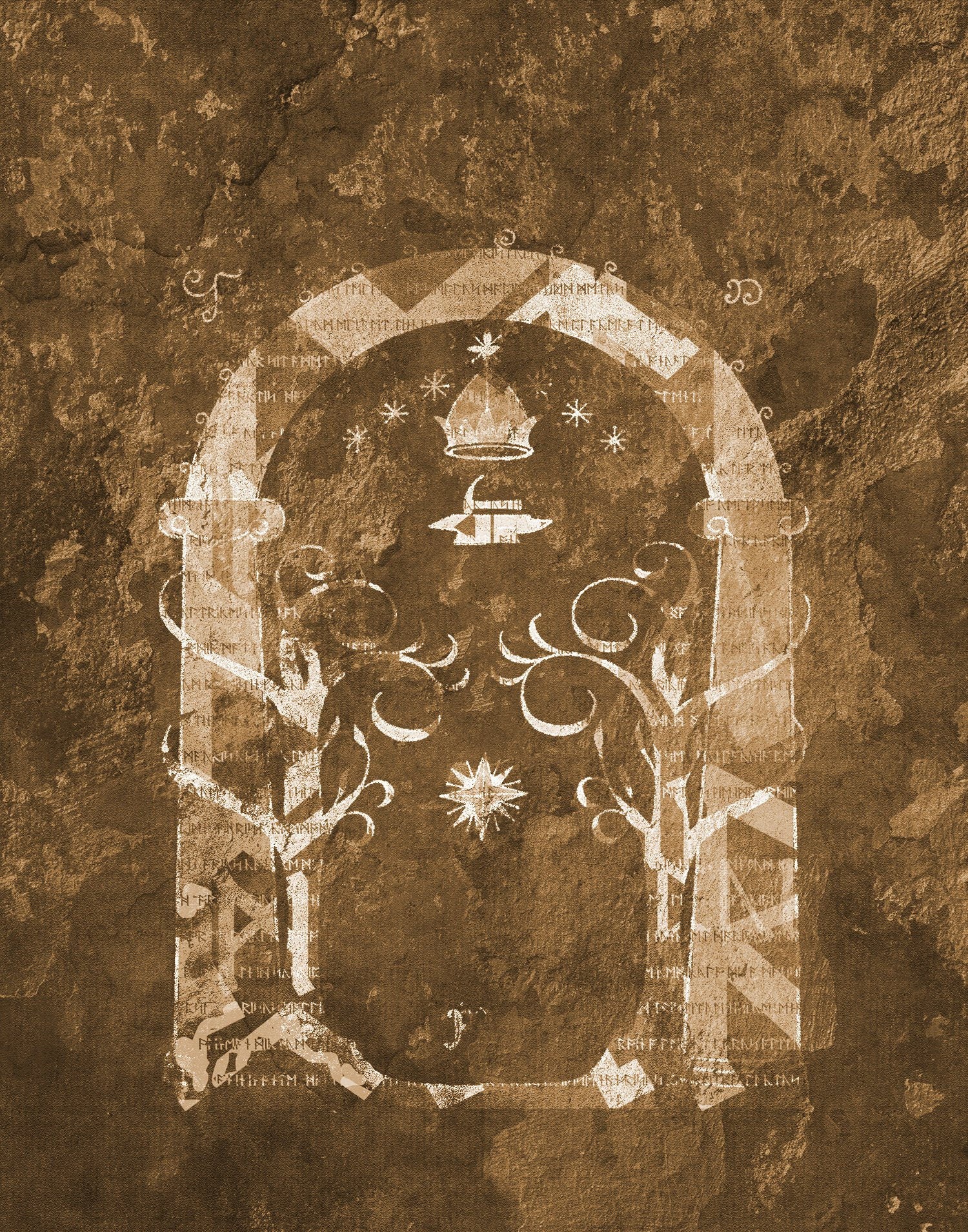 The Doors of Durin - Lord of the Rings Digital File Download - Etsy