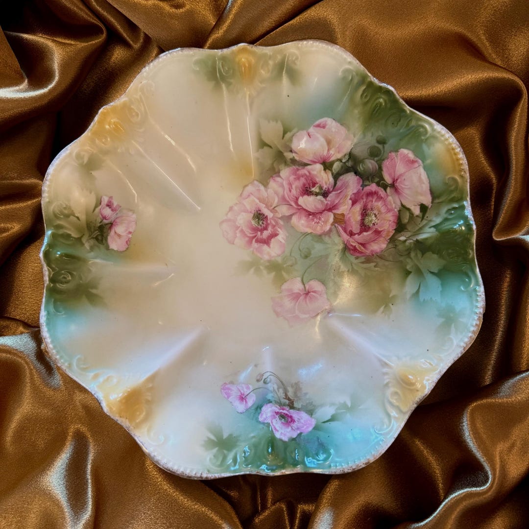 Antique/vintage RS Prussa Hand Painted Bowl - Etsy