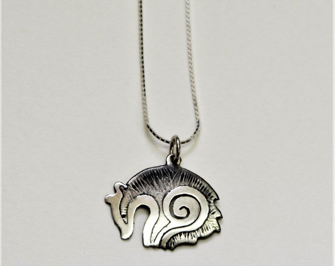 Badger Necklace, Silver Badger, Sleeping Badger Pendant, Animal ...