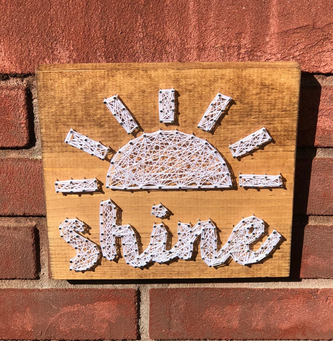 Sunshine String Art, Nail and String Art, Wall Decor, Unique Gifts - Etsy