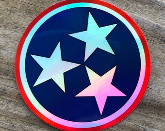 Tri Star Sticker - Etsy
