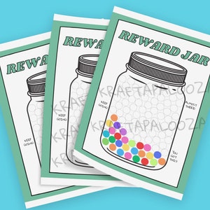 Kids Reward Jar, Digital Download Printables, Prizes, Positive ...