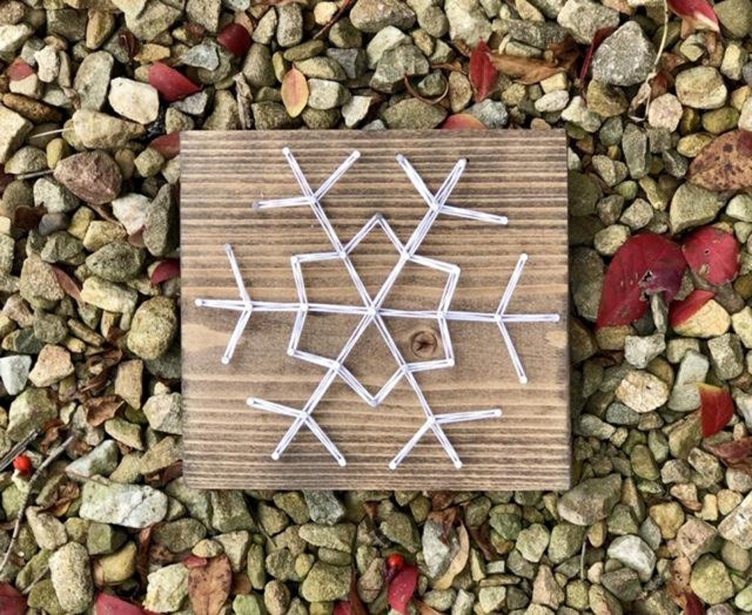 READY TO SHIP Snow Flake String Art - Etsy
