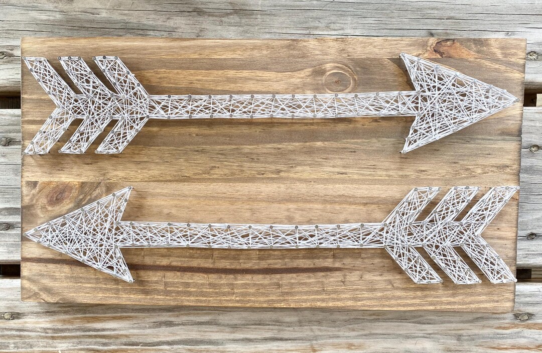 Double Arrow String Art, Wall Decor, Unique Gifts - Etsy