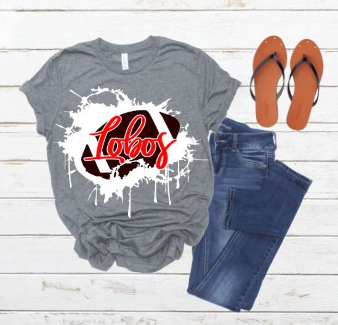 Lobos Splash Football SVG - Etsy