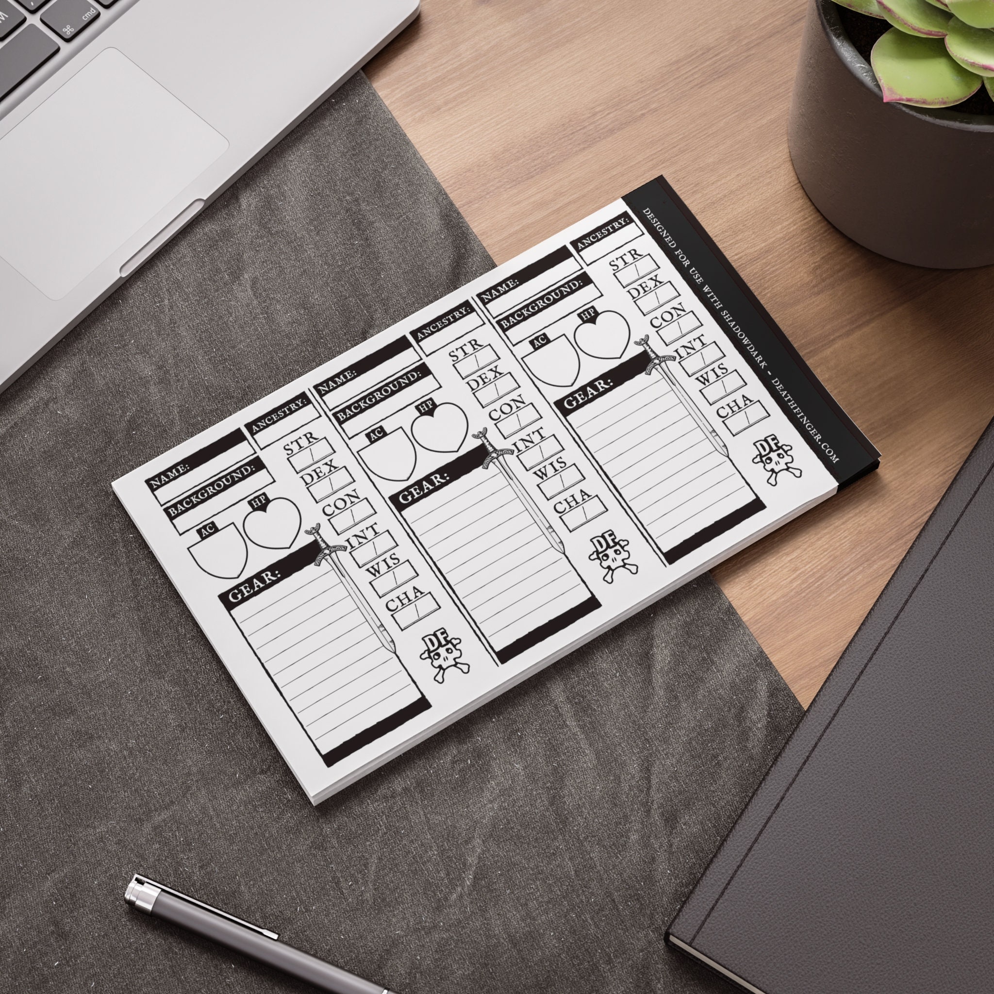 The Level Zero 150 Character Sheet Notepad for Use With Shadowdark - Etsy