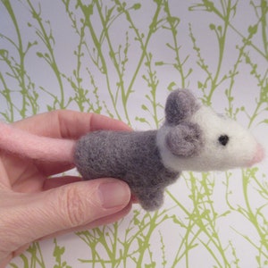Tiny Possum Felted Possum Made by Hand - Etsy