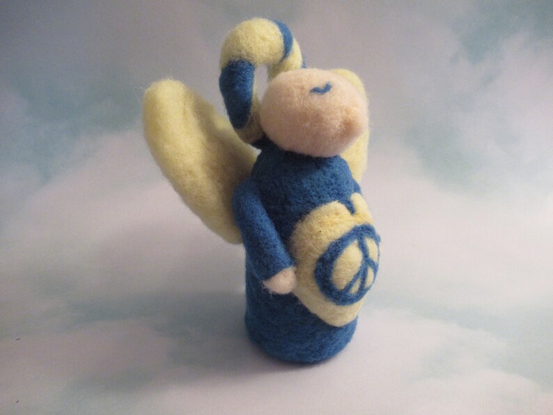 Peace Angel Felted Angel Support Ukraine - Etsy