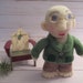 Little Bald Man Felted Figure Man With Glasses Grandpa - Etsy