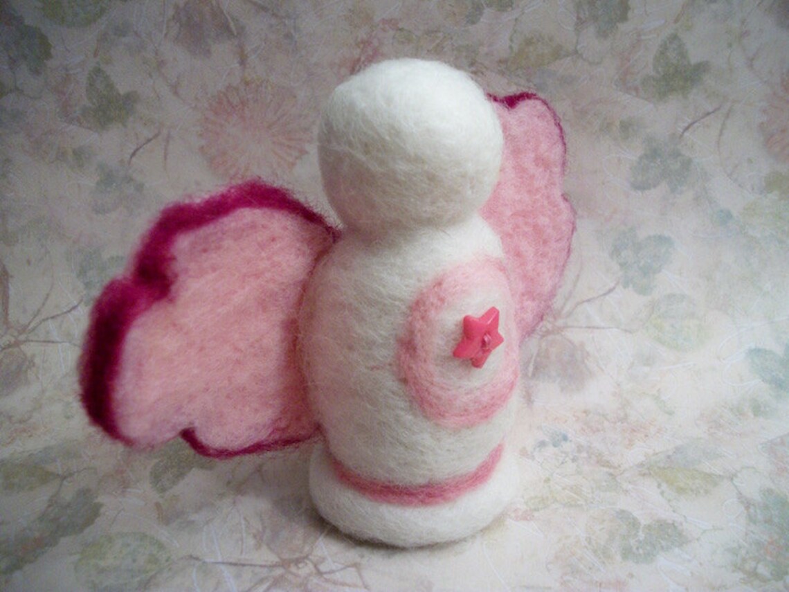 Needle Felted Angel Feltwithaheart Angel Collectible Angel - Etsy