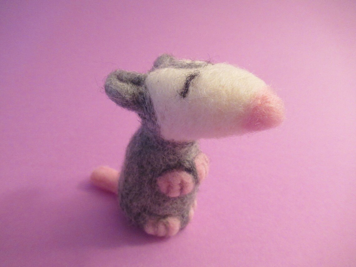 Mini Possum Felted Possum Wild Animal Figure - Etsy