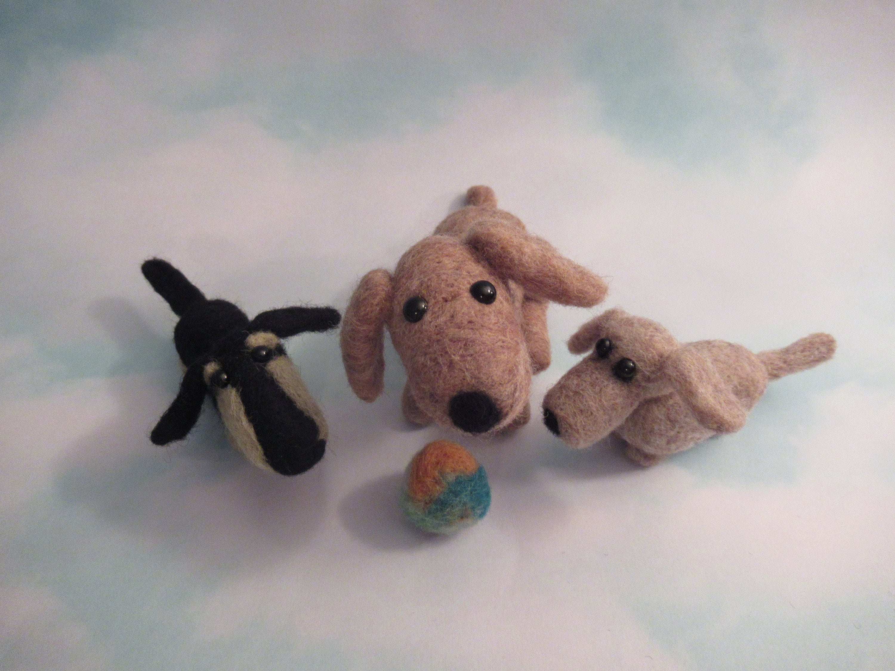Dachshund Family, Miniature Dogs, Felted Pets - Etsy