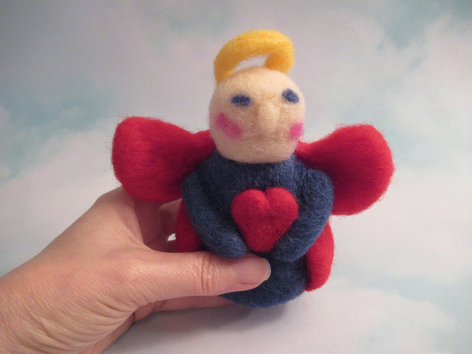 Blue Angel Angel Collectible Felted Gift Angel - Etsy