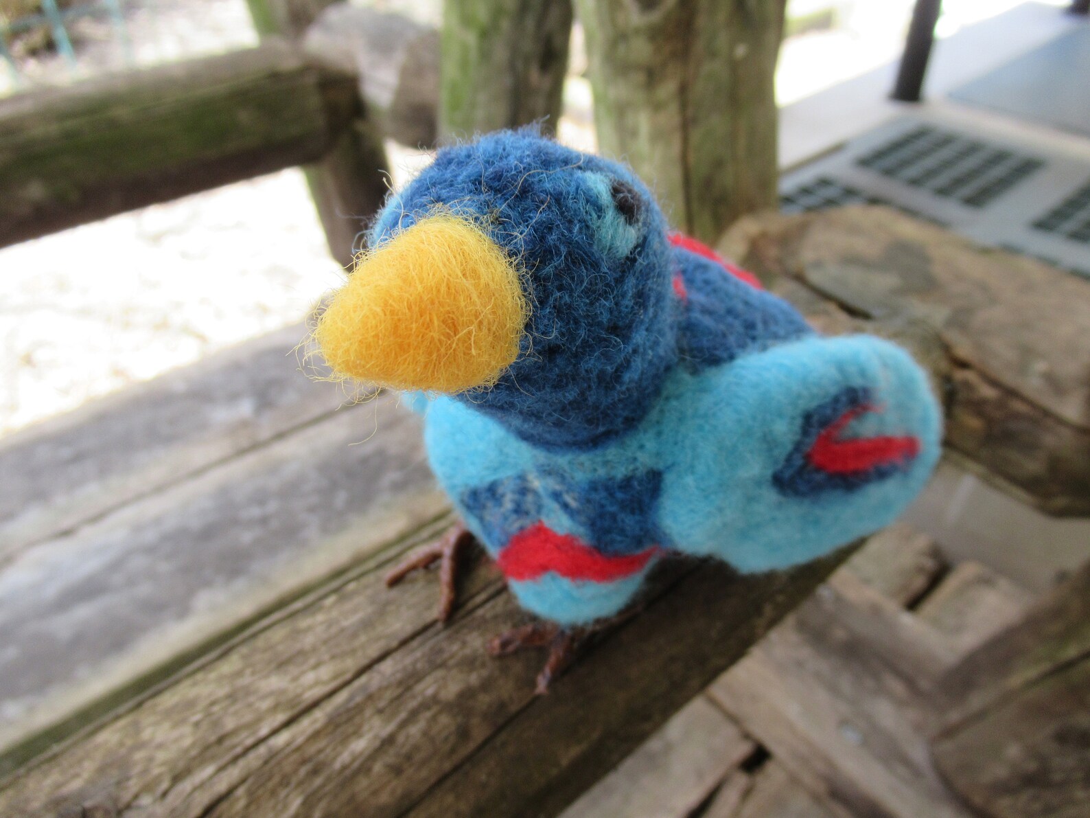 Blue Bird Felted Bird Made by Hand Unique Gift - Etsy
