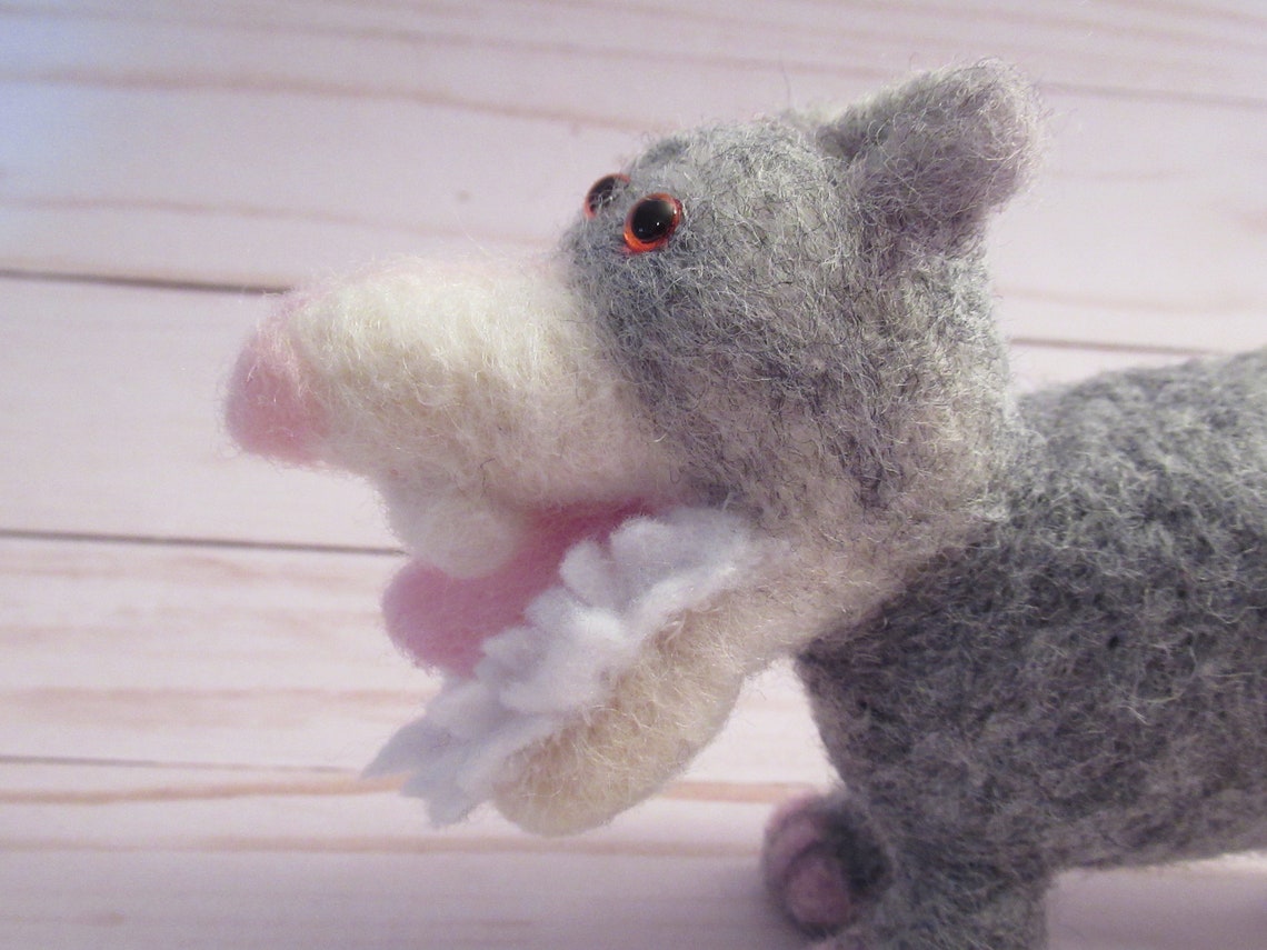 Big Mouth Possum Silly Possum Felted Animal - Etsy
