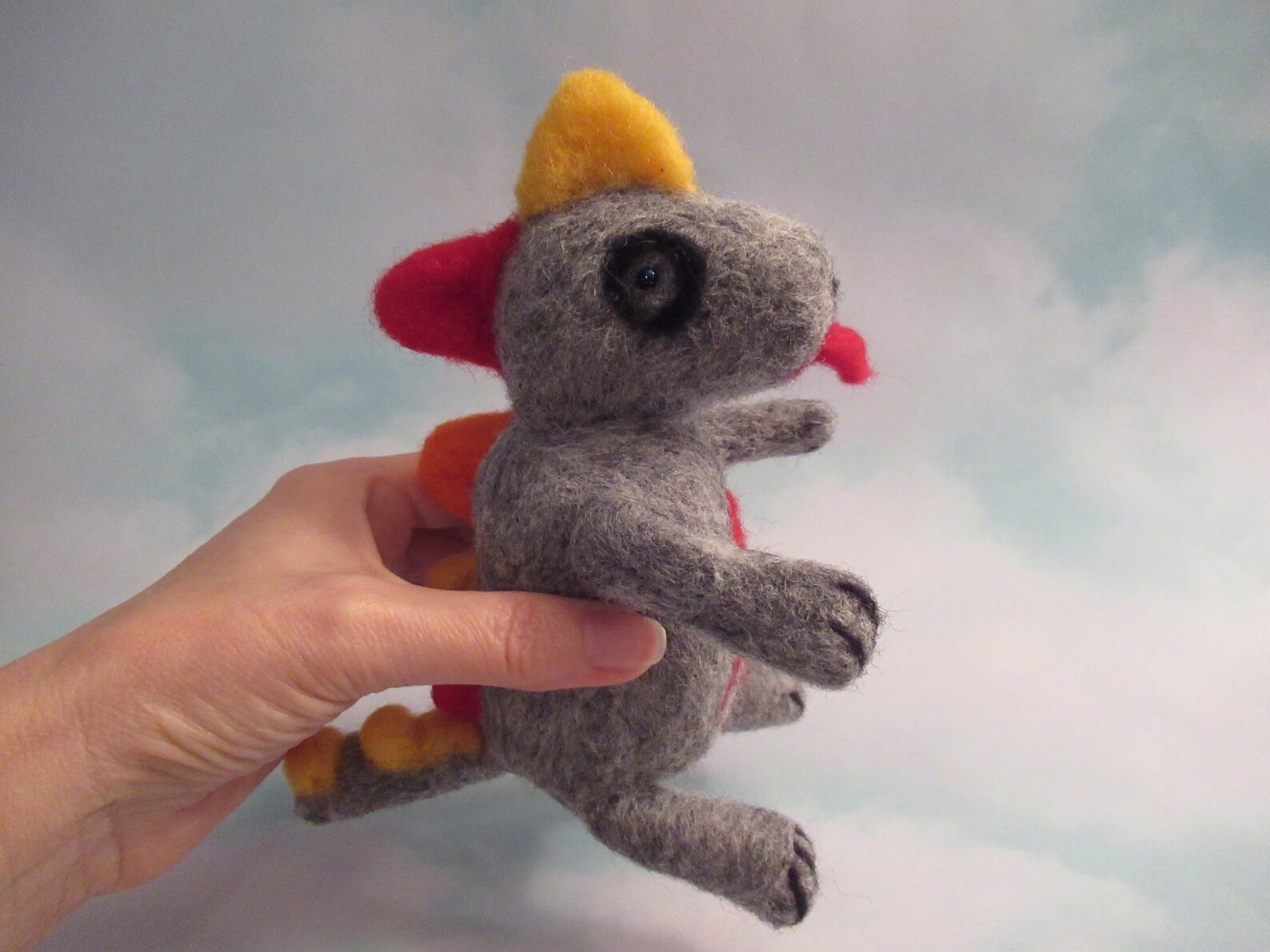 Felted Dinosaur, Handmade Dino, Colorful Dinosaur - Etsy