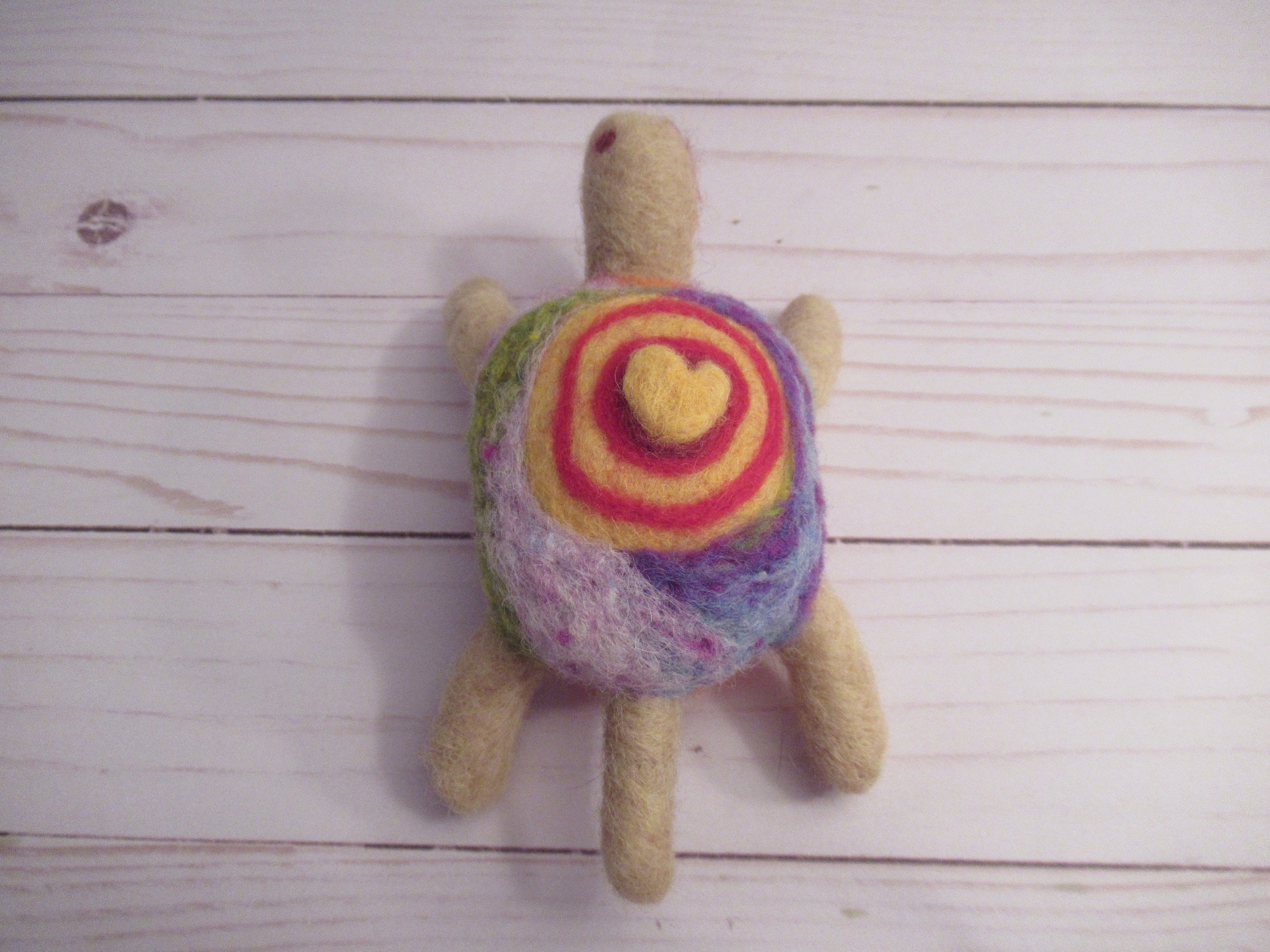Colorful Turtle Felted Turtle Turtle Figure Handmade Art | Etsy