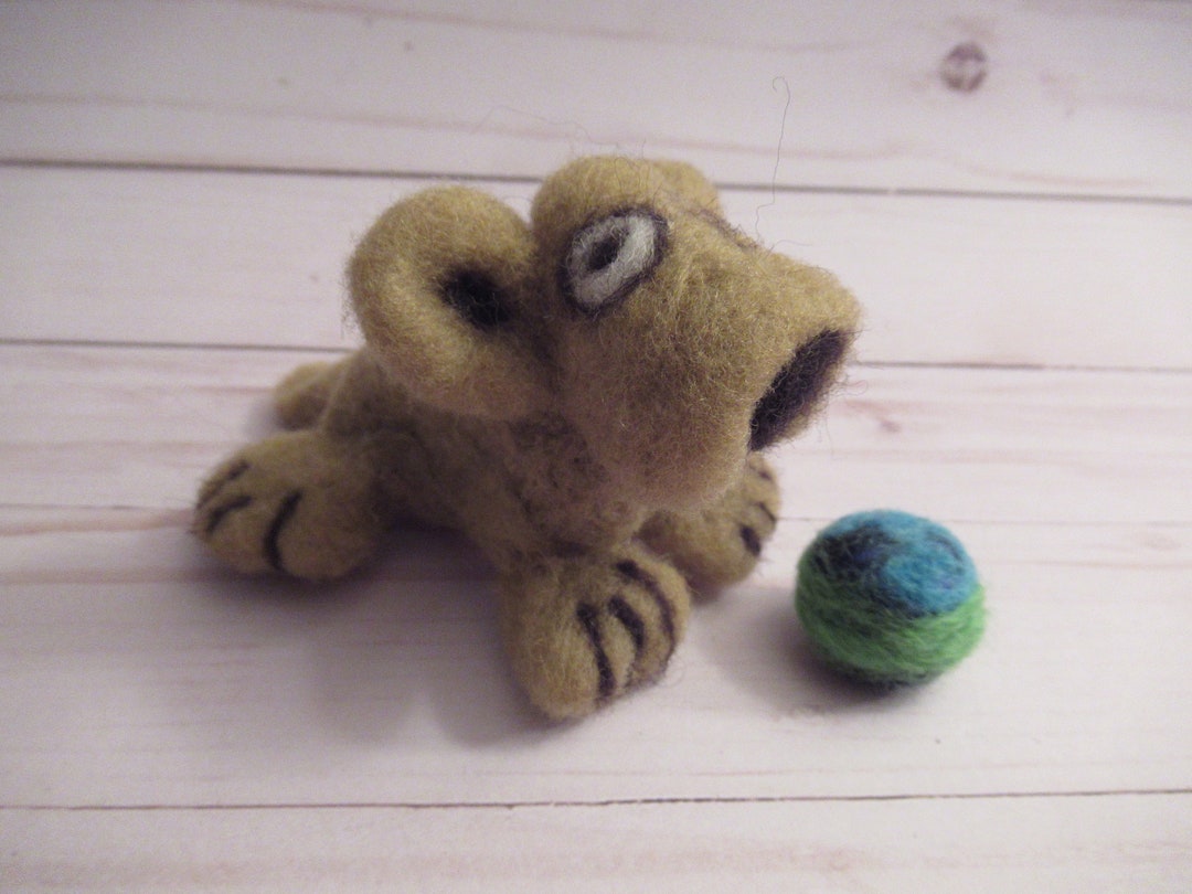 Felted Puppy, Handmade Dog, Brown Dog - Etsy