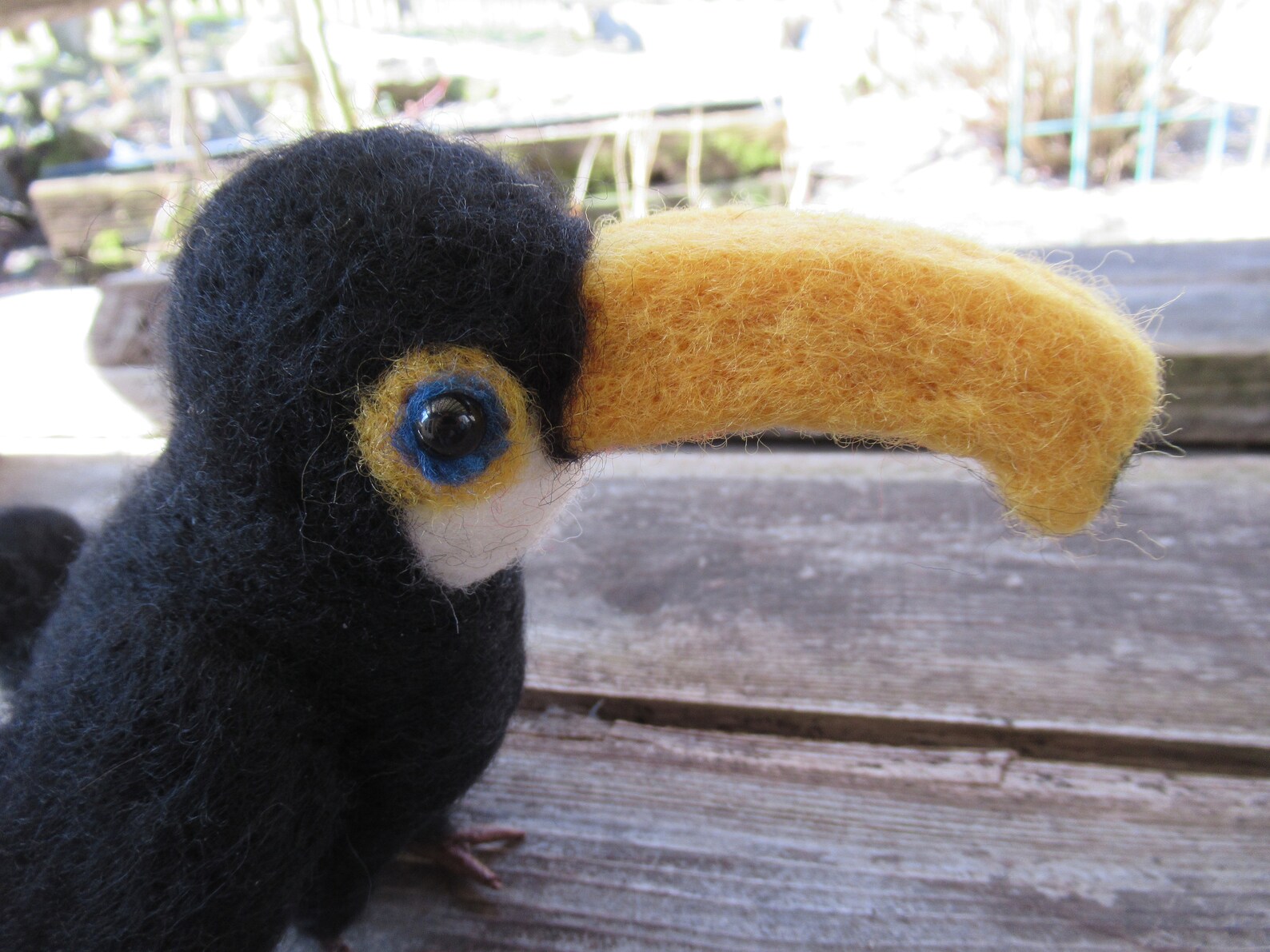 Toucan Figure, Felted Bird, Tropical Bird - Etsy