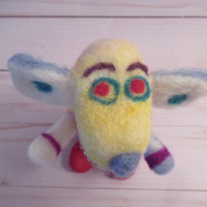 Needle Felted Ogre, Colorful Wool Figure, Felted Animal - Etsy