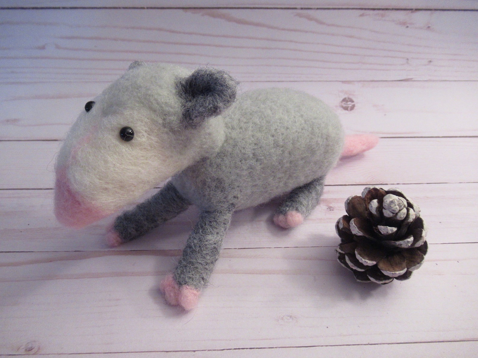Father Possum Felted Possum Small Plush - Etsy
