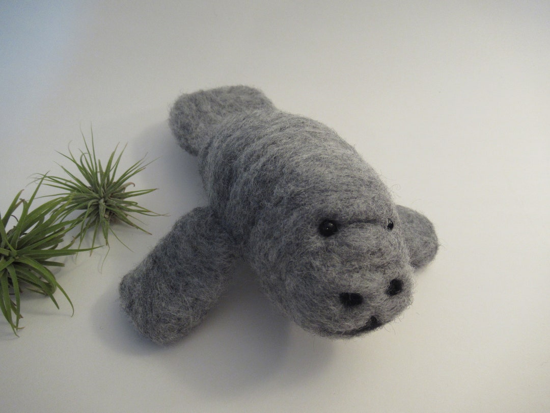 Felted Manatee, Aquatic Figure, Animal Lover Gift - Etsy