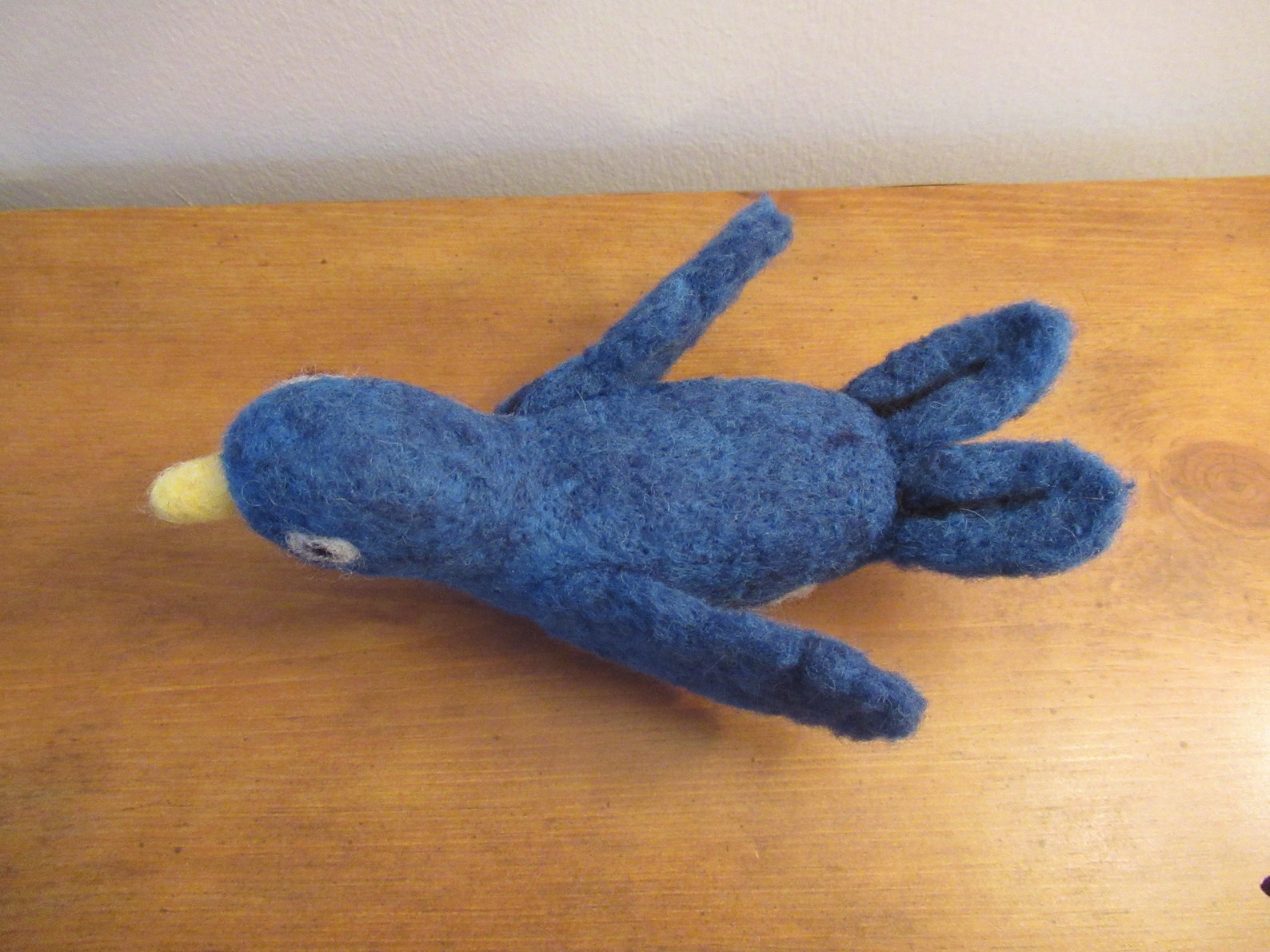 Indigo Blue Bird, Soft Plush, Handmade Figure - Etsy