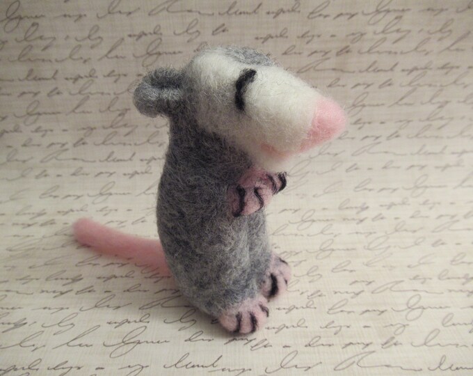 Mini Possum, Felted Possum, Wild Animal Figure - Etsy