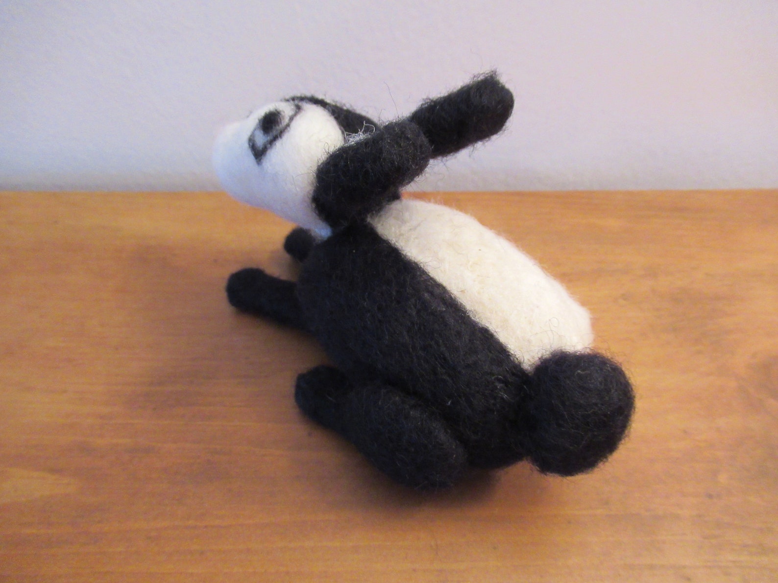 Felted Rabbit Harlequin Bunny Handmade Animal - Etsy