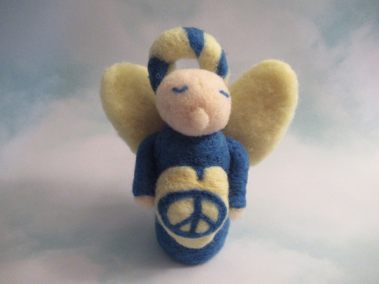 Peace Angel Felted Angel Support Ukraine - Etsy